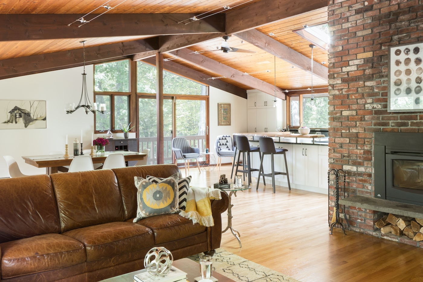 Deck House First Floor Renovation • Wayland MA Interior Design ...