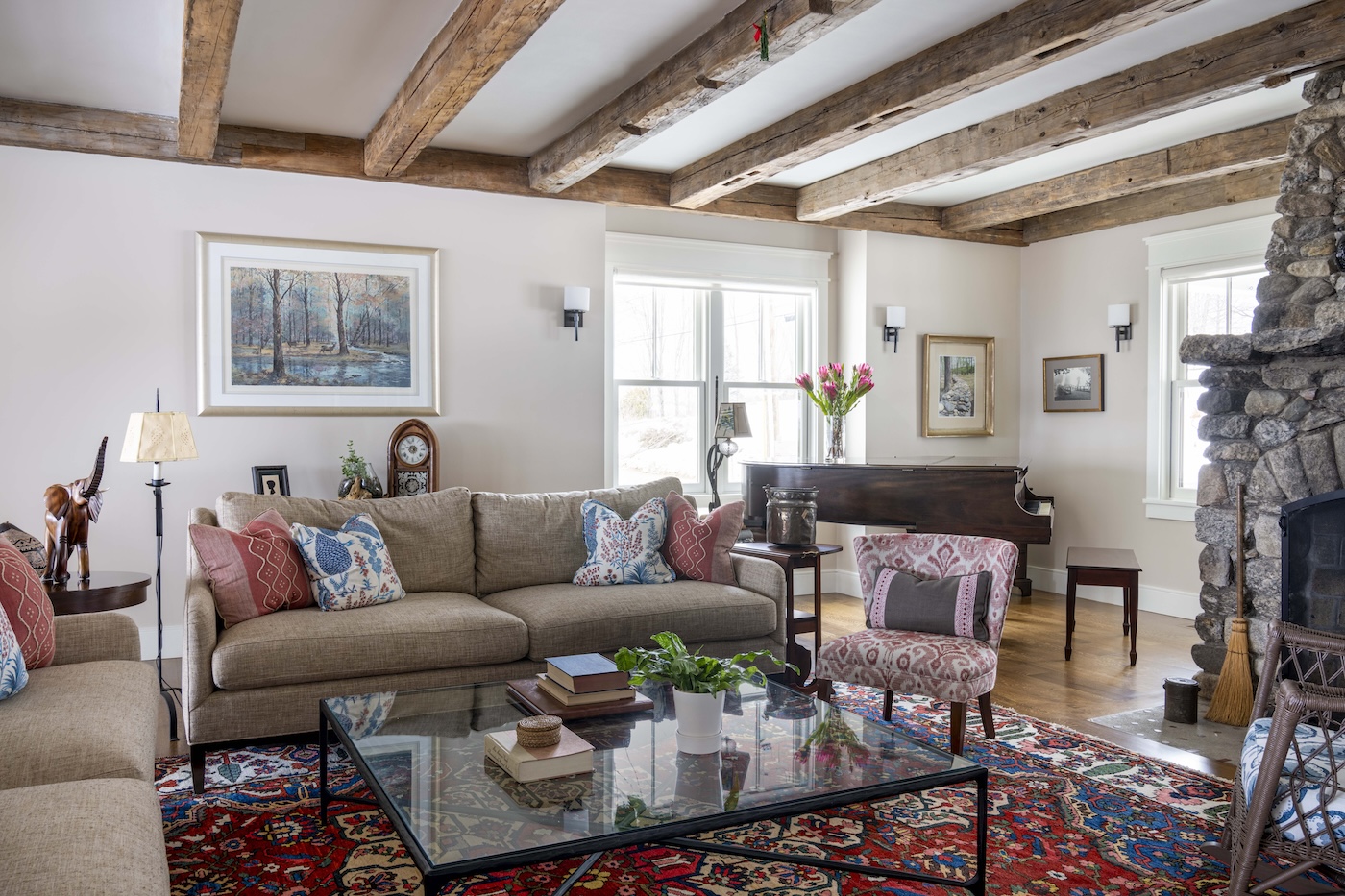 Reclaimed New Construction • Wilmot NH Interior Design • Hammond Design