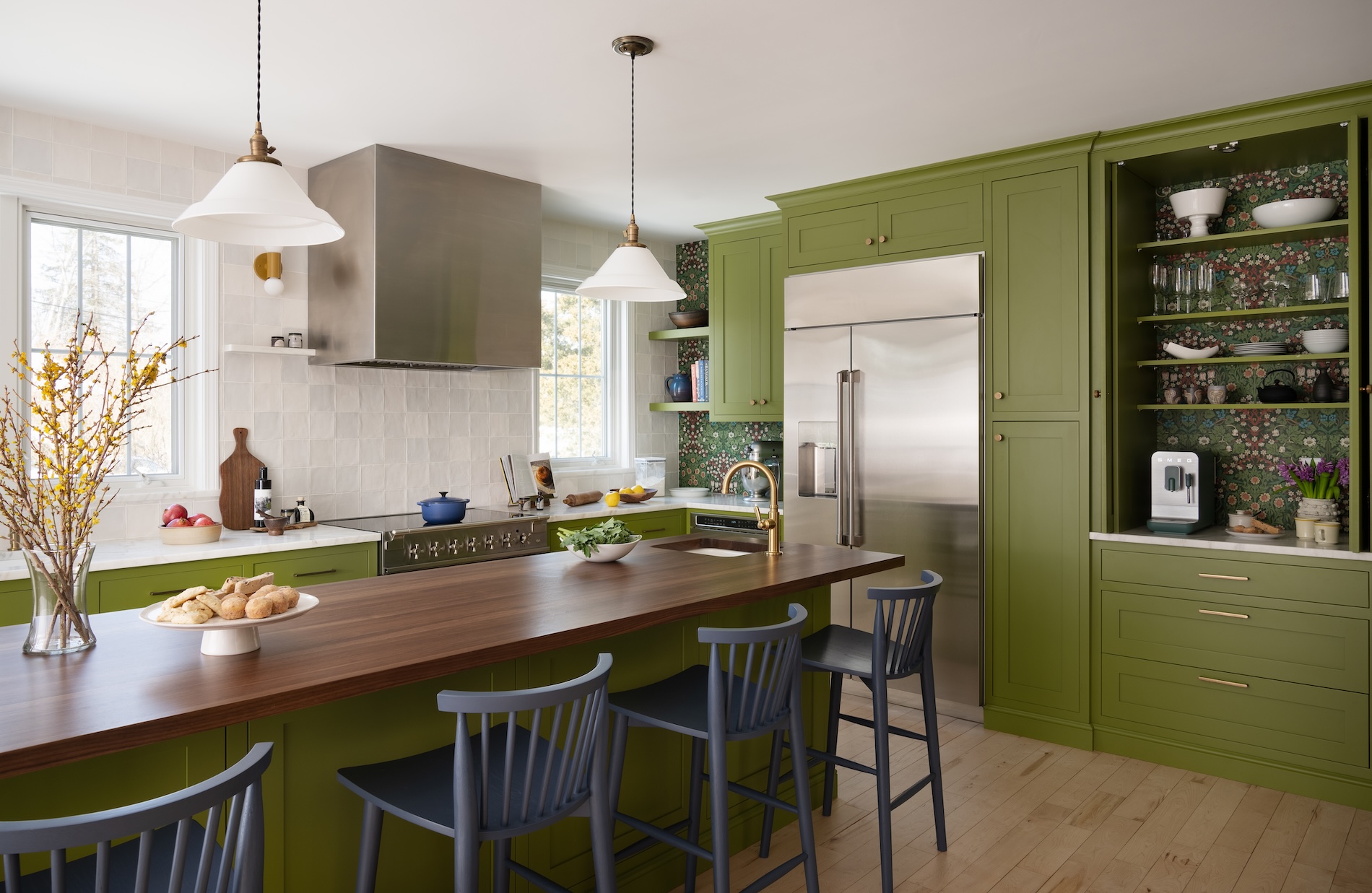 Colorful Kitchen • Arlington MA Interior Design • Hammond Design